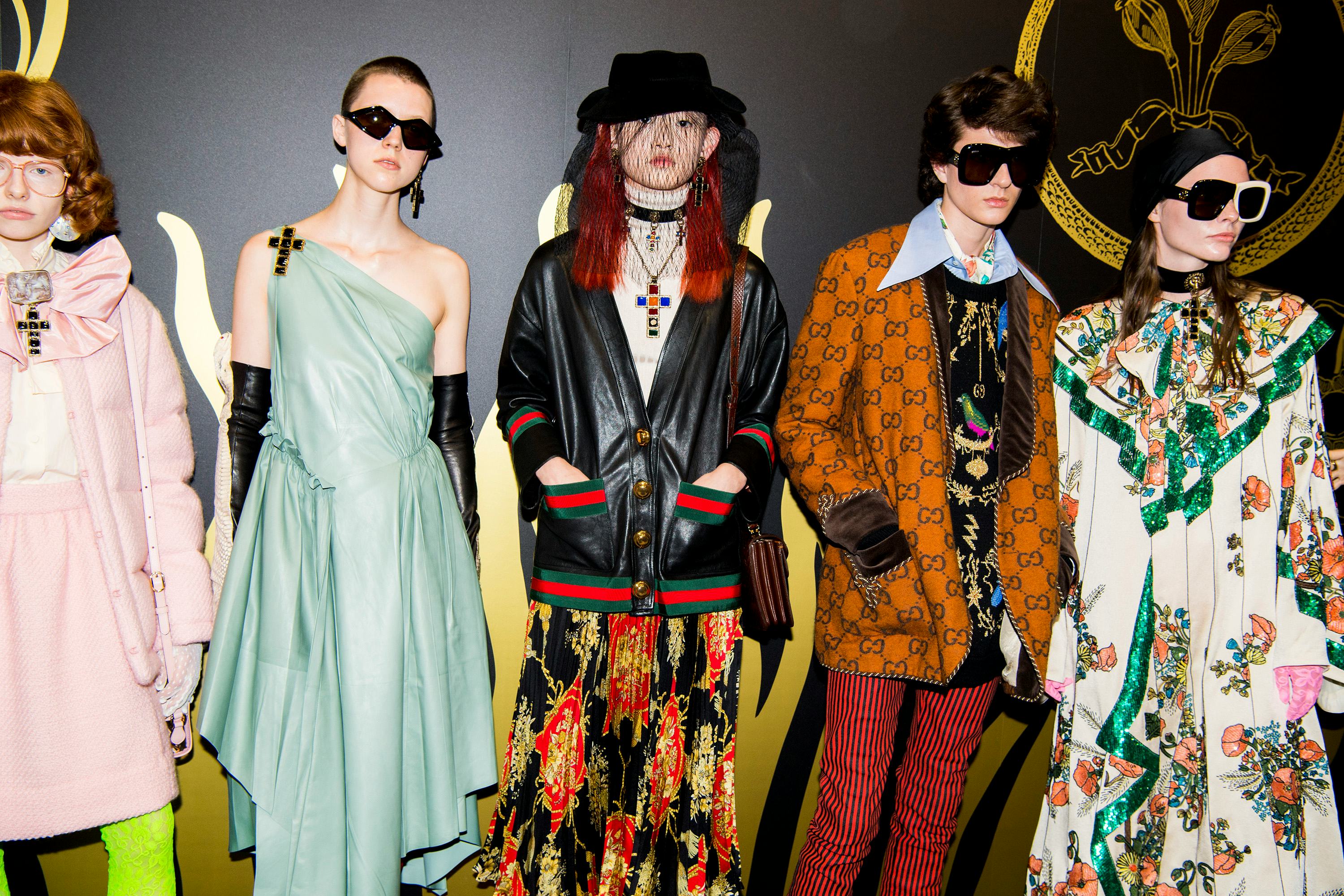 The Gucci Cruise 2019 Show Featured a Ghostly Clash of the Patterns