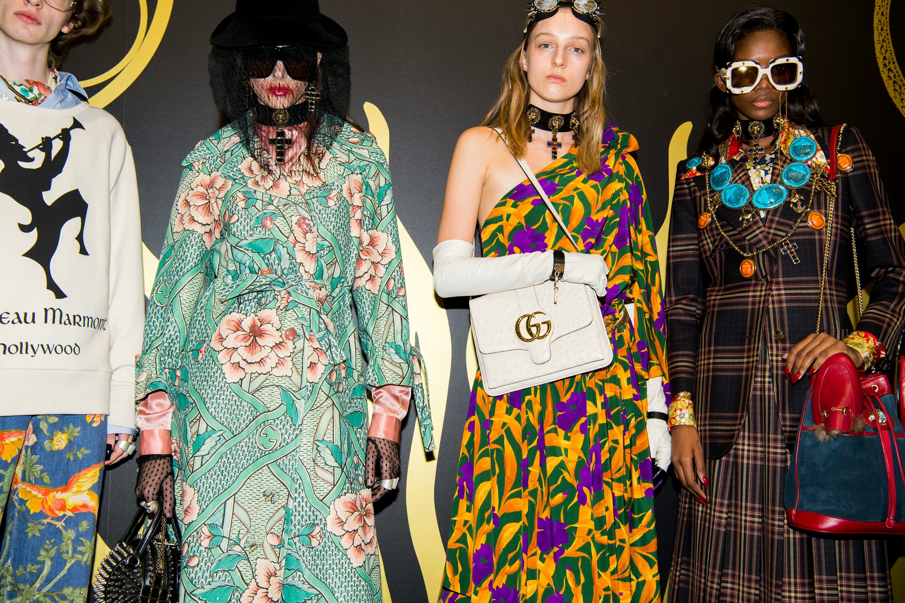 The Gucci Cruise 2019 Show Featured a Ghostly Clash of the Patterns