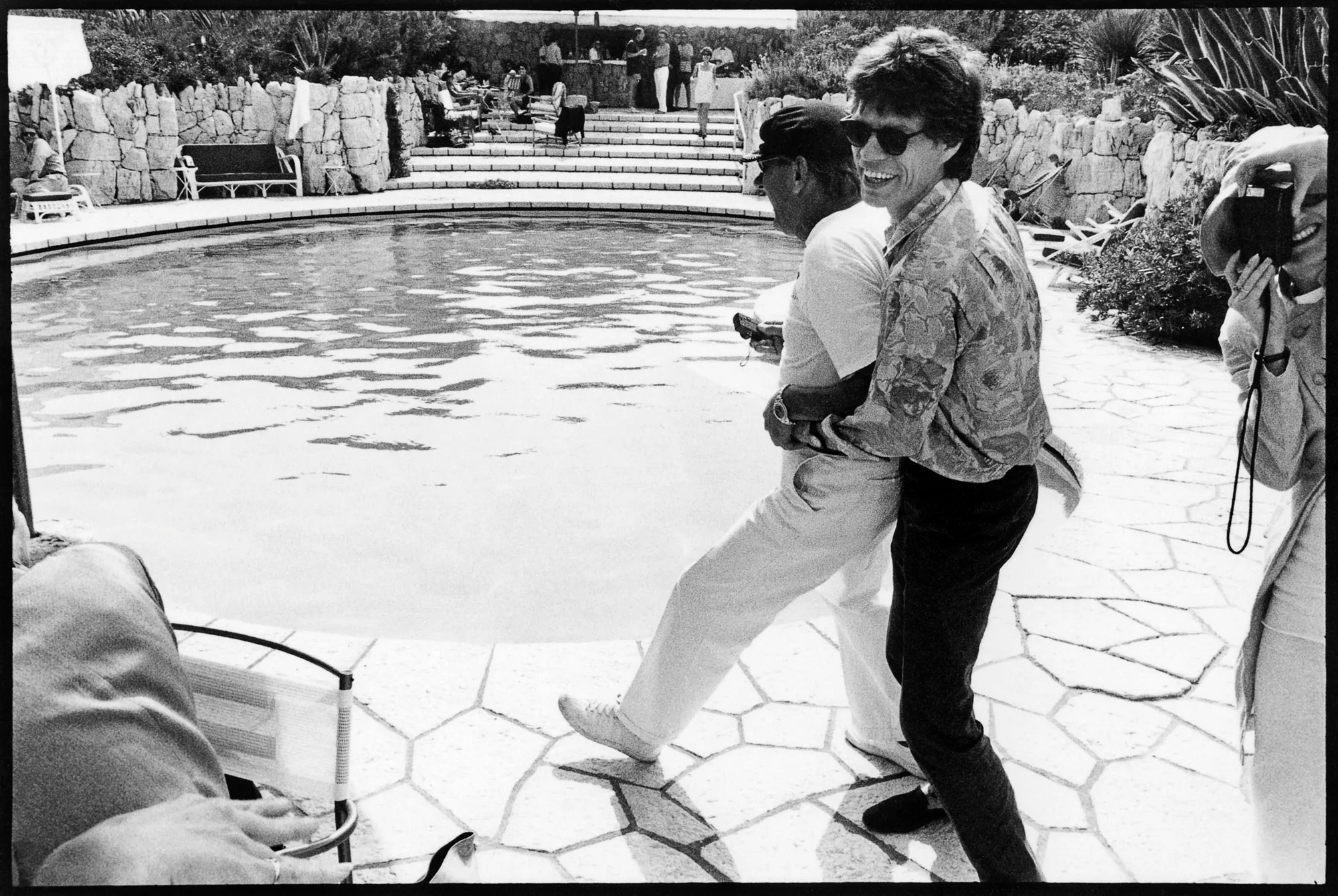 Take a Dip In the Swimming Pool with Naomi Campbell and Mick Jagger