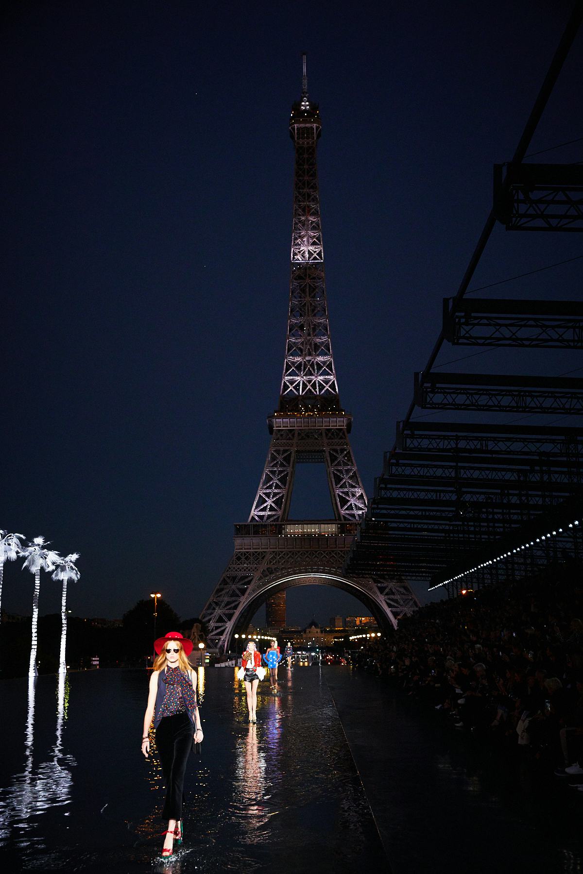 At Saint Laurent, Kaia Gerber, Abbey Lee Kershaw, and Anja Rubik Walked ...