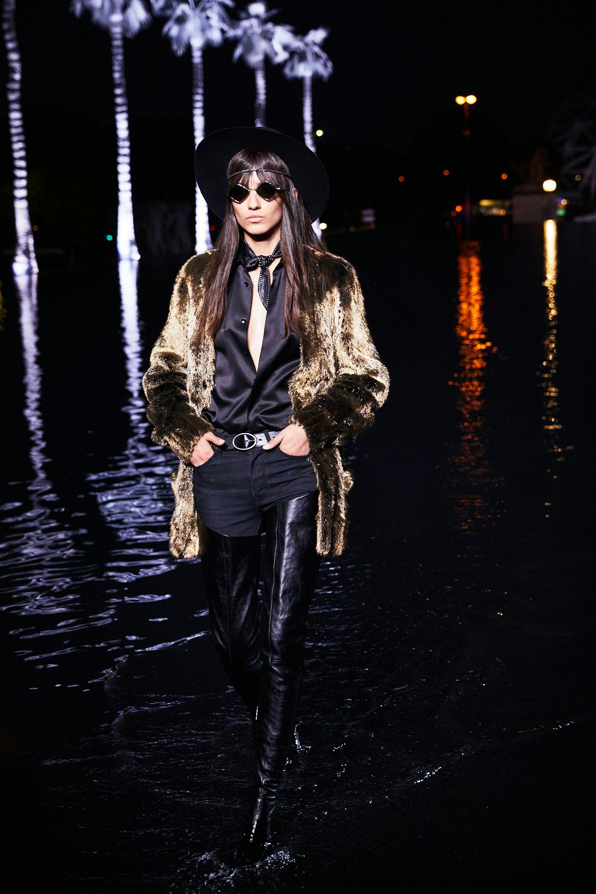 At Saint Laurent, Kaia Gerber, Abbey Lee Kershaw, and Anja Rubik Walked ...