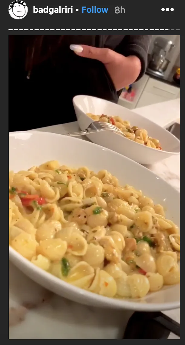 Rihanna Just Did A Full Cooking Lesson On Instagram
