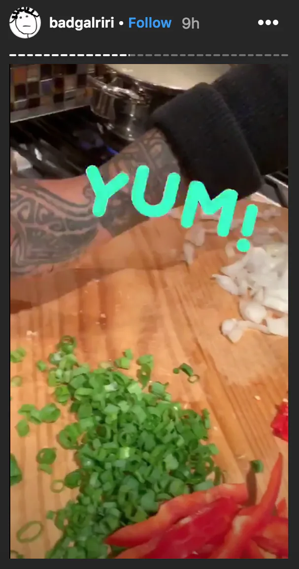 Rihanna Just Did A Full Cooking Lesson On Instagram
