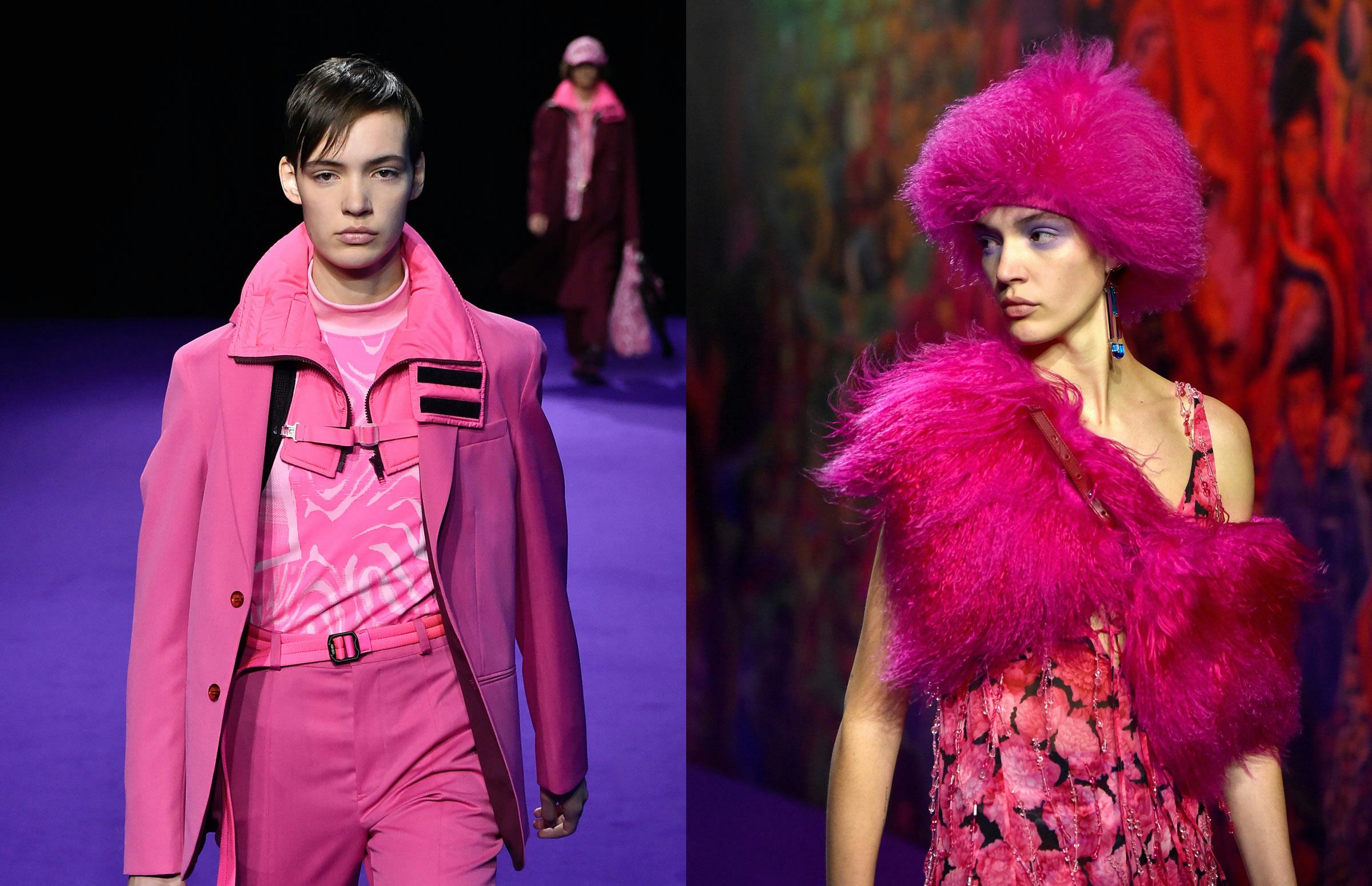 Kenzo Model Oslo Grace Walked in Women’s and Men’s Looks in Fall 2019 Show