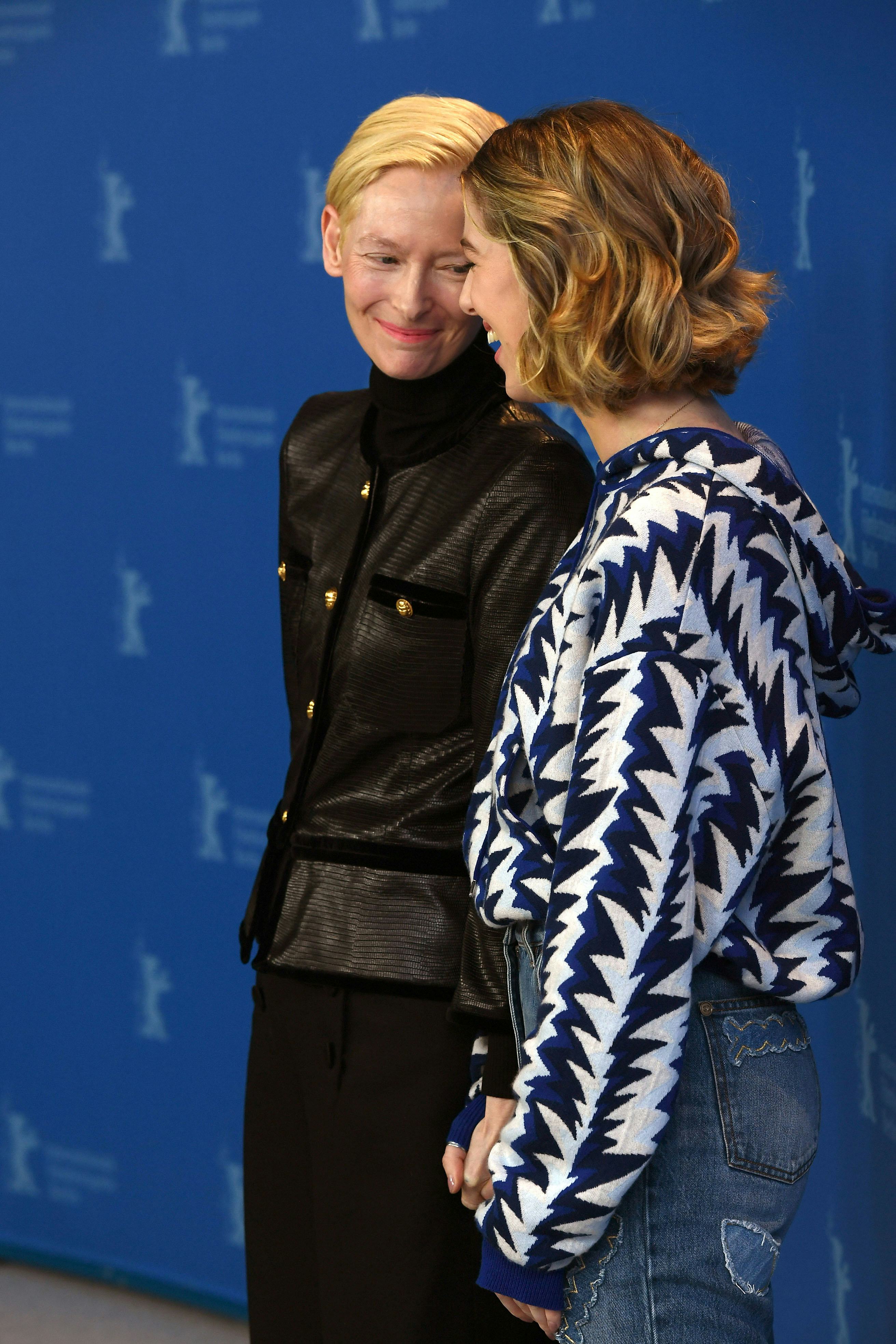 Tilda Swinton and Her Daughter, Honor, Posing Together on the Red ...
