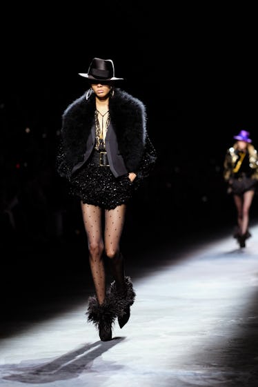 Inside Saint Laurent’s Fall 2019 Show, Where the Clothes Literally Glow ...