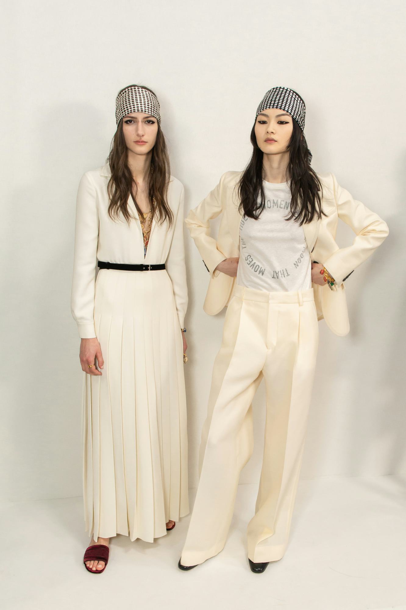 Backstage at the Dior Fall 2020 Runway Show in Paris