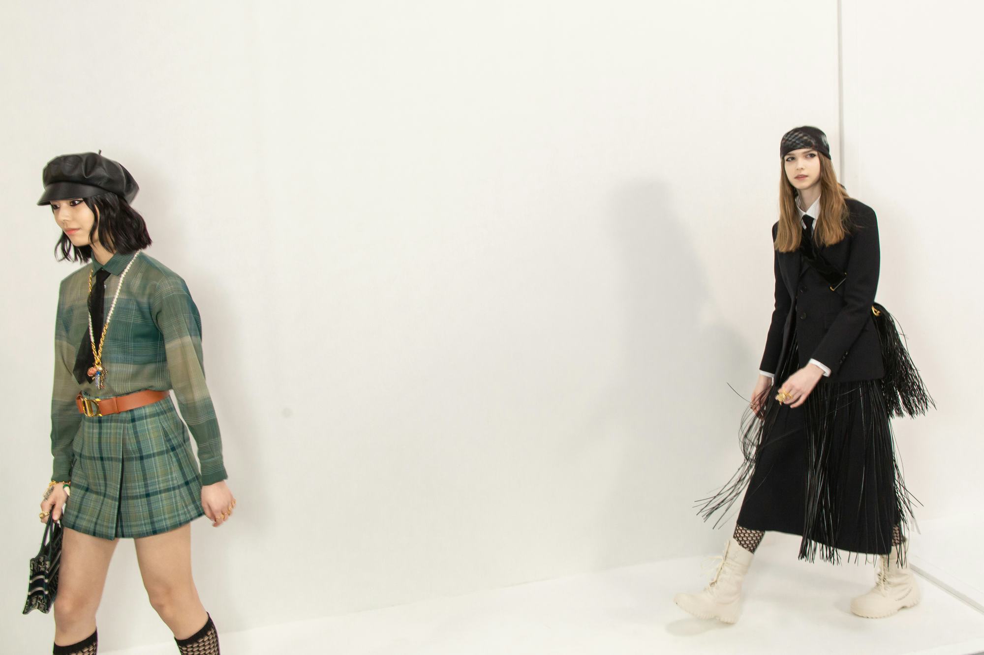 Backstage at the Dior Fall 2020 Runway Show in Paris