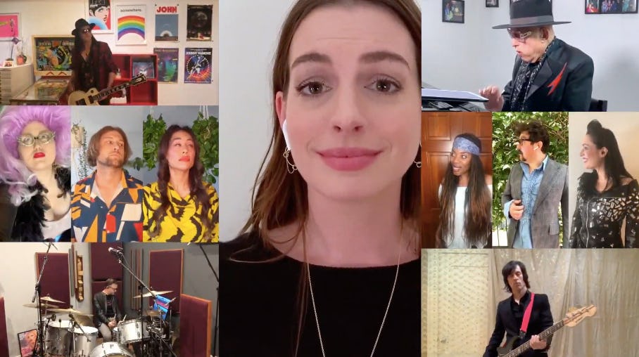 Inside a Zoom Gala with Anne Hathaway, Kit Harington, and the ‘Outer ...