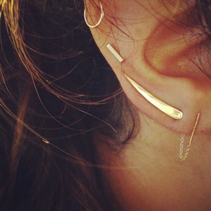 15 Fresh Ways To Stack Your Earrings