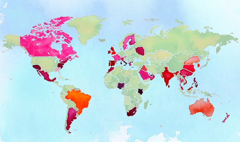 The Most Popular Lipstick Shades Around The World