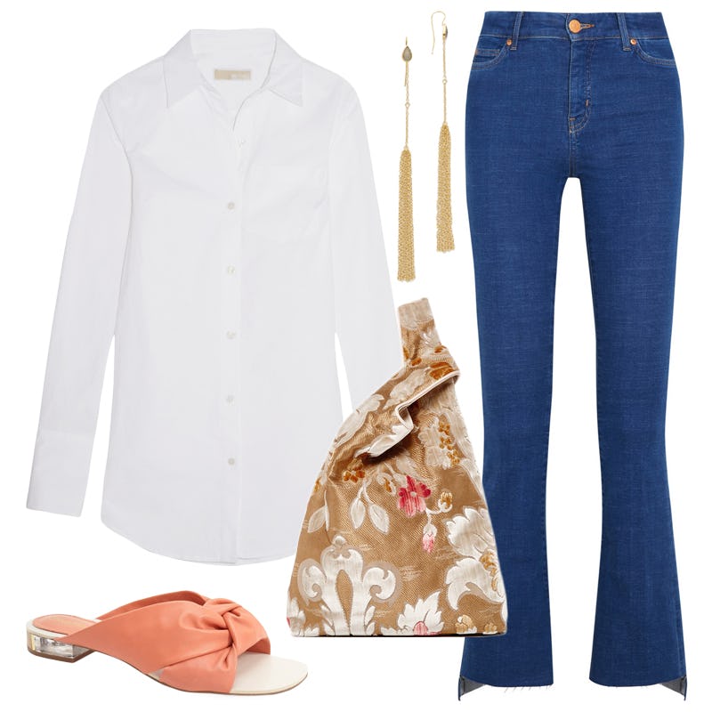 7 Fashion-Girl Ways To Style A White Button-Down