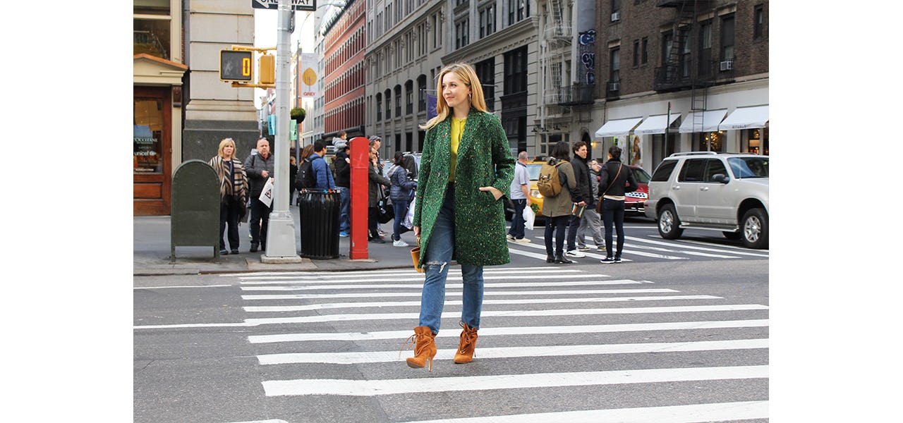 5 Ways To Style A Colorful Coat In Real Life