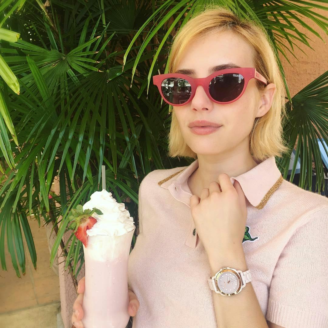 The Unexpected Thing Emma Roberts Drinks Every Morning